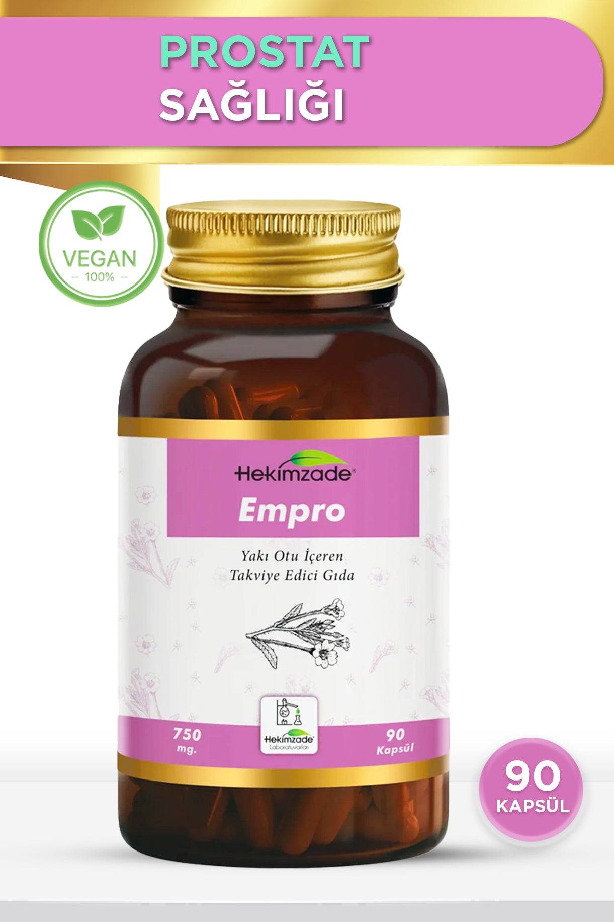 EMPRO 90 CAPSULES 750mg - Food Supplement Containing Marijuana – Hekimzade